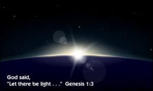 What is the light in Genesis 1 verses 3-5? | NeverThirsty