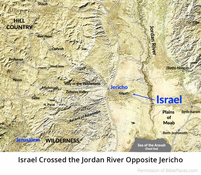 How wide and deep was the Jordan River where Israel crossed? | NeverThirsty