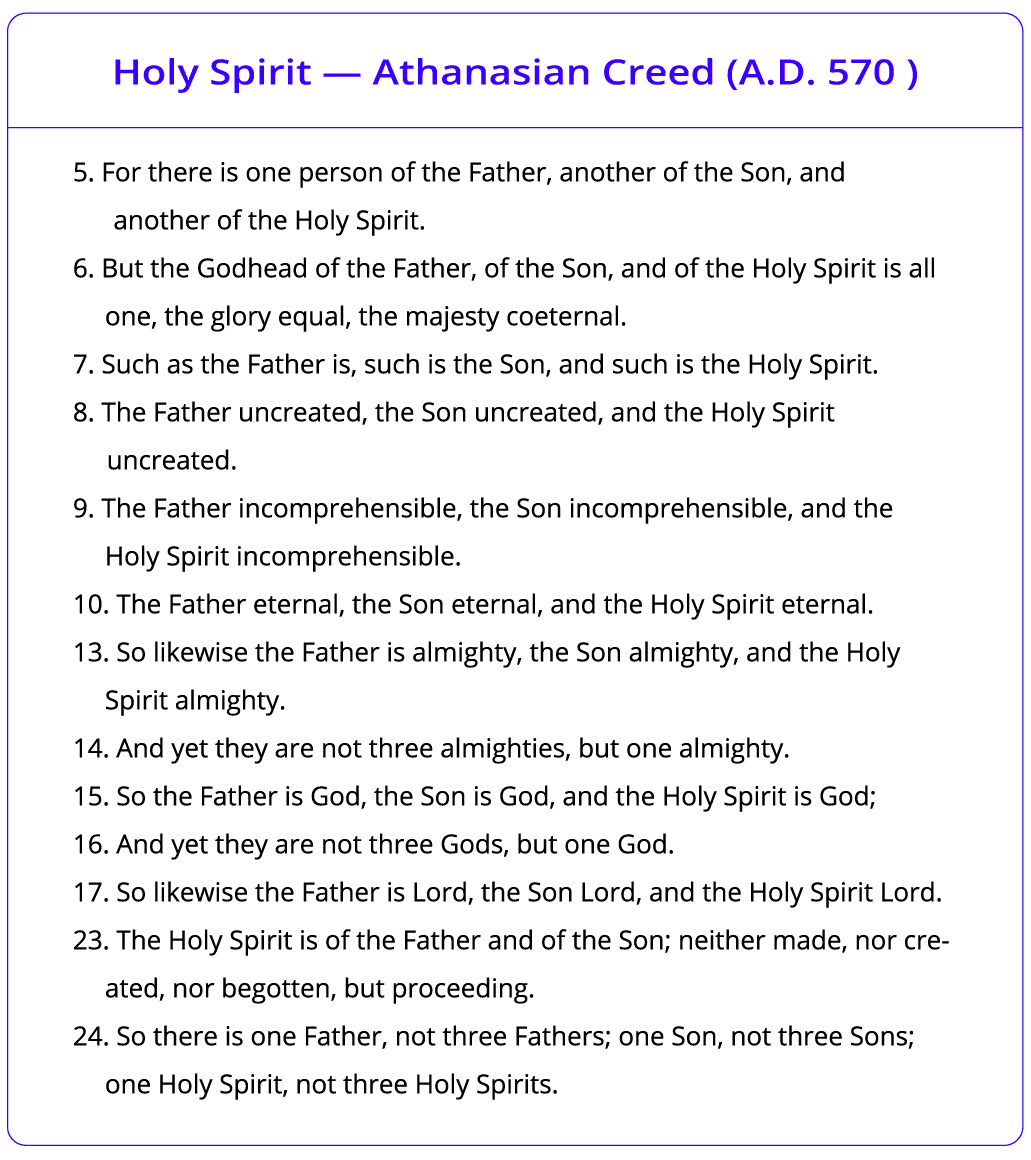 Creed Father Son Holy Spirit